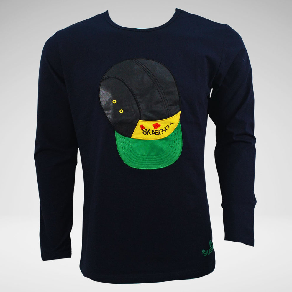Skabenga Skimmer Long Sleeve T-Shirt | Navy – Noxwholesalers